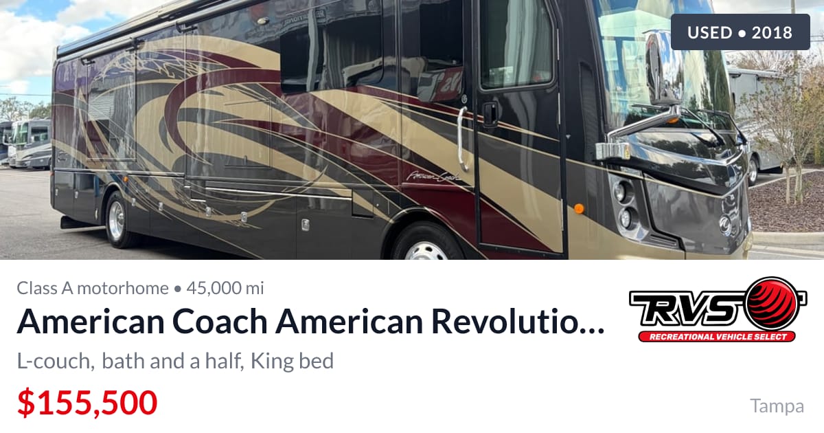 2018 American Coach American Revolution Se Series 40D for sale - $155,500