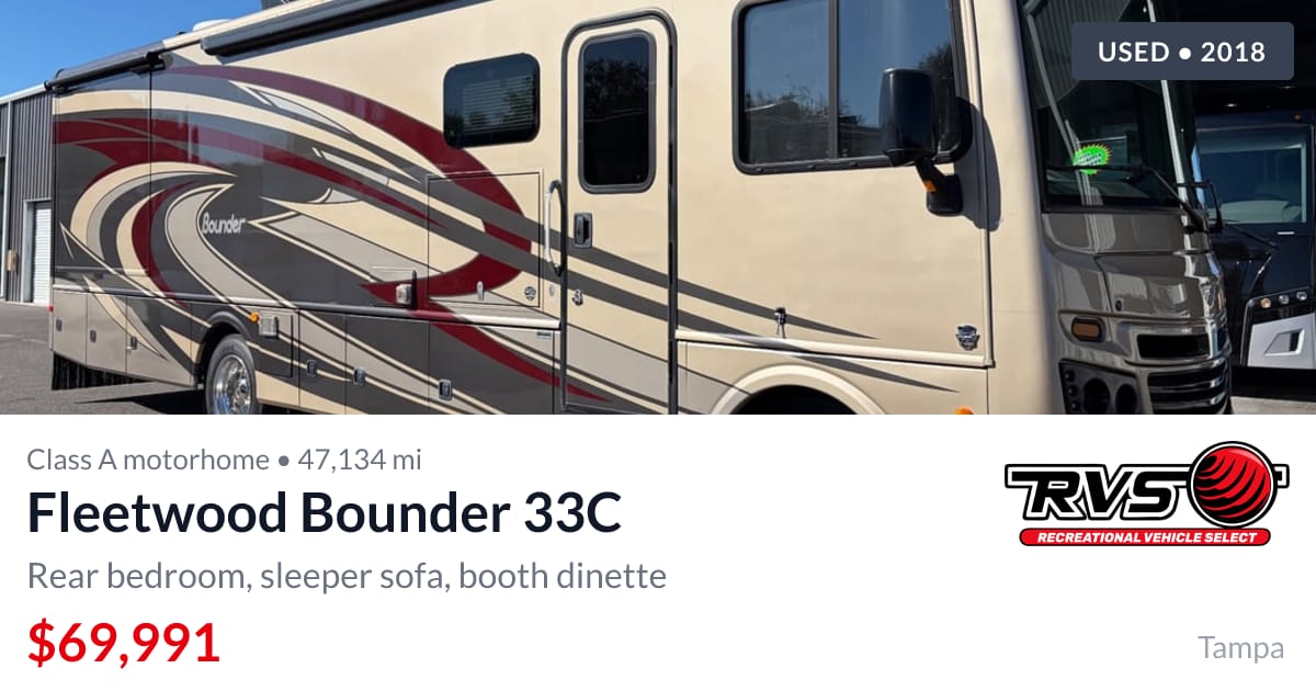 2018 Fleetwood Bounder 33C for sale - $69,991