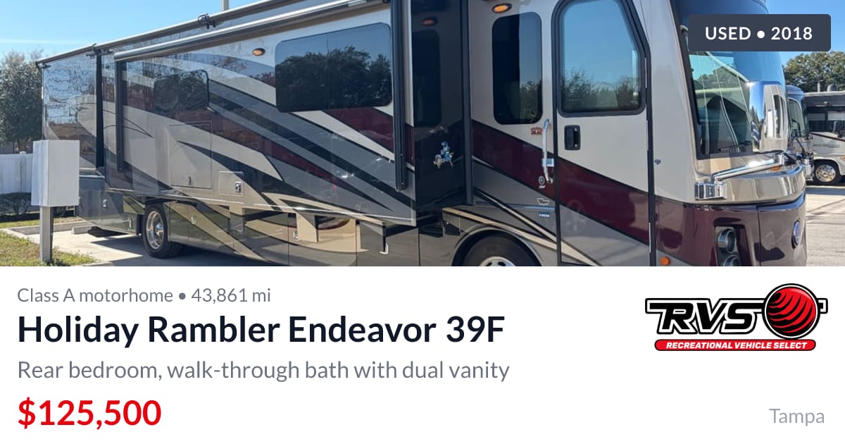2018 Holiday Rambler Endeavor 39F for sale - $125,500