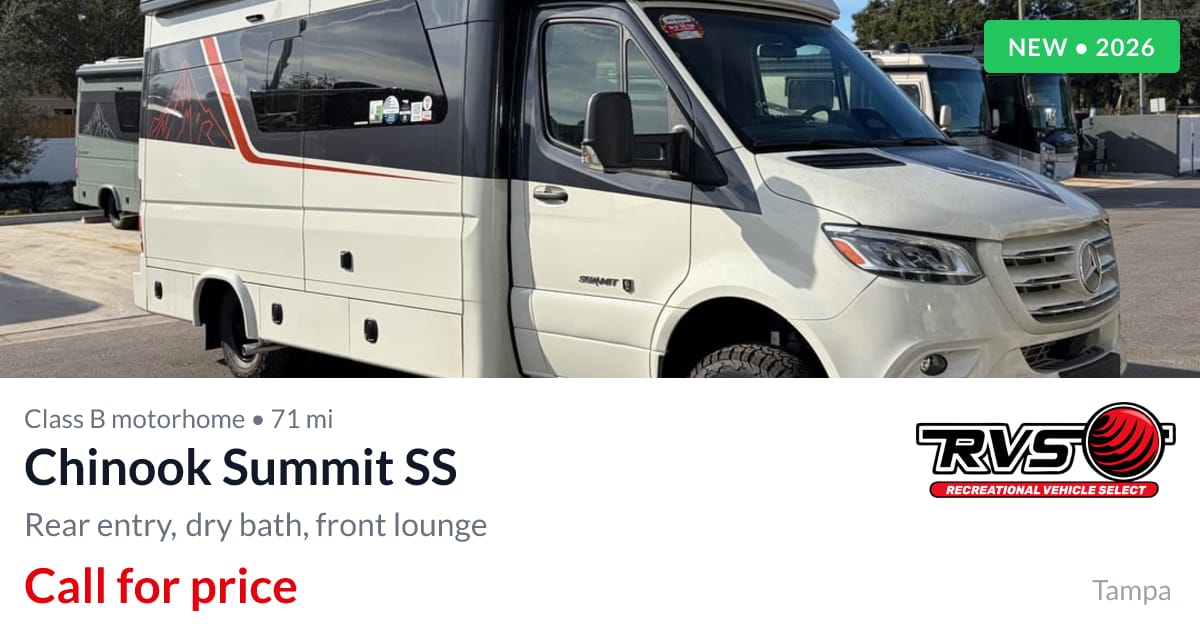 2026 Chinook Summit SS for sale - $0